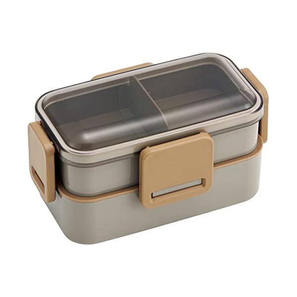 カラー：モーブグレースタイル：2段容量:600ml（上段230ml＋下段370ml）/サイズ:幅16.9×奥行10×高さ9cm/生産国:日本ドーム型のフタでおかずがふんわり盛れるので具材がフタに押されず盛った時のふんわり感や美味しさをそのま...