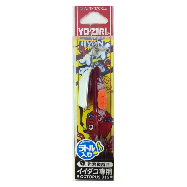 カラー：スケルトン赤ガニイイやんラトル 鉛付■重量：23g/シンカー6号(23g)●イイダコ専用スッテ●ボディにラトルを内蔵。遠くのタコにも大好物のカニマーク付き●キャスティング用鉛付きで遠投ｍｐ可能！