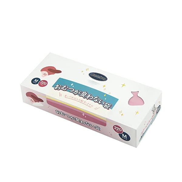 カラー：ピンクサイズ：M【驚異の脱臭効果】収容物からの臭気の透過を抑制するバリア層を有し、数日放置されても嫌なニオイが漏れません。子供のオムツ処理やペットの汚物始末など、様々なシーンで大活躍。【高品質素材】共押出し法により0.02mm厚の7...