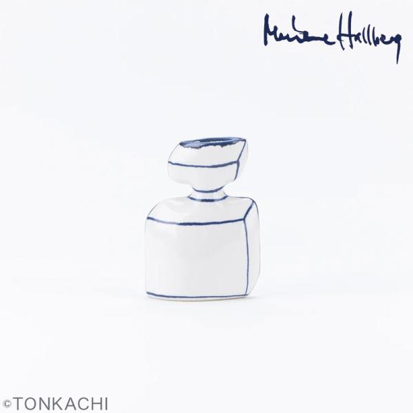 ・商品名：Marianne Hallberg マリアンヌハルバーグ 香水瓶のかびん 花瓶 フラワーベース 瀬戸焼 北欧 スウェーデン ギフト プレゼント・サイズ：W8.4×H11.5×D4.8cm・重量：150g・材質：半磁器（瀬戸焼）・製...