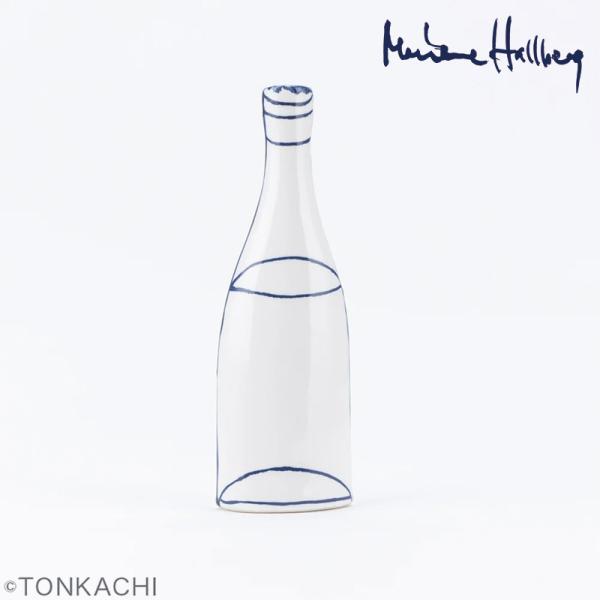 ・商品名：Marianne Hallberg マリアンヌハルバーグ 水の入ったかびん 花瓶 フラワーベース 瀬戸焼 北欧 スウェーデン ギフト プレゼント・サイズ：W7.5×H22.8×D4.5cm・重量：250g・材質：半磁器（瀬戸焼）・...