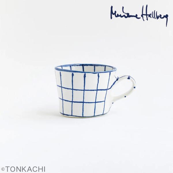 ・商品名：Marianne Hallberg マリアンヌハルバーグ チェックのカップ 瀬戸焼 北欧 スウェーデン 食器 ギフト プレゼント・サイズ：Φ8.7×H6.5cm・重量：220g・材質：半磁器（瀬戸焼）・製造国：日本※電子レンジと食...