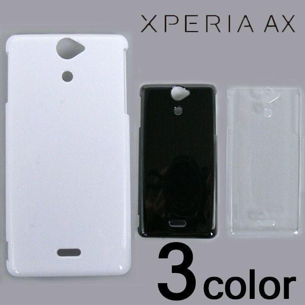 docomo Xperia AX SO-01E ケースカバー 無地 スマートフォンケースdocomo Xperia AX SO-01E対応のスマートフォンケース♪カラーは、ホワイト・クリア・ブラックの３色!!自分だけのオリジナルケースが作れ...