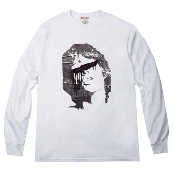 ストリートに貼られたポスターに吹きかけられたスプレー！どこかで見たような顔‥よく見ればミックジャガ〜from Rolling Stones！ぼやけた質感もまたリアルでGOOD！！●S ：身丈 71 身幅 45 裄丈 85●M ：身丈 73 ...