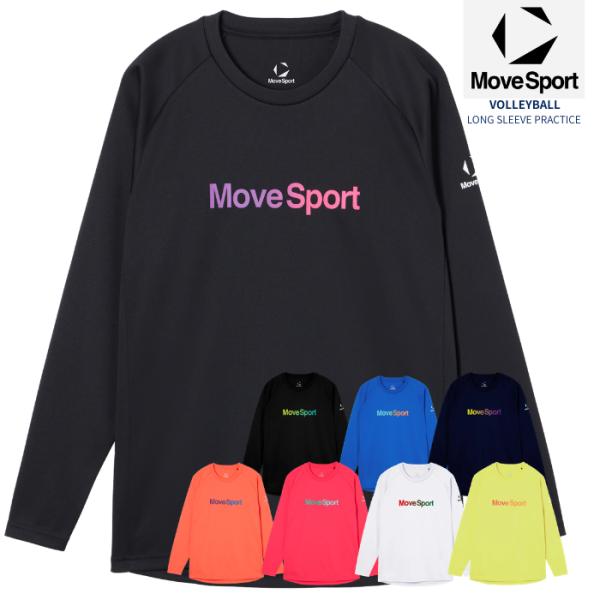 商品名：長袖プラクティスシャツ品番：SV6SLT00Uブランド：MOVESPORT（ムーブスポーツ）競技：バレーボールサイズ：S〜XOカラー：BKPL、BKYL、BL00、NV00、OR00、RD00、WH00、YL00素材：ポリエステル1...
