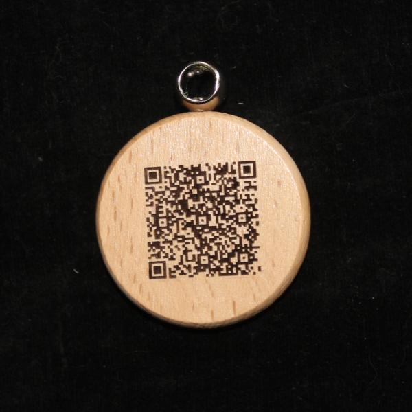 ◆とってもシンプル軽量ステルスネームタグです。サイズ：約40ｍｍ丸形厚さ7ｍｍ