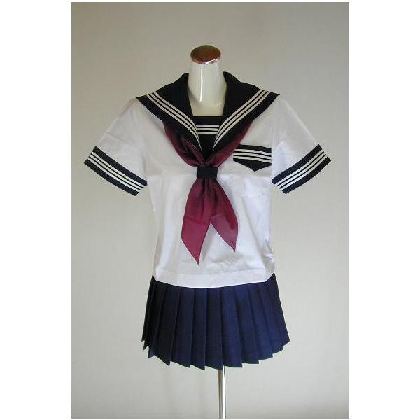 国内学販制服生産工場にて製作した大人気の本物オリジナルセーラー服です。縫製のクォリティは高く、長くご使用いただけます。高校生、中学生、学生、通学、学校、スクール用にもご使用いただけるしっかりとした作りになっています。また、ドラマ、アイドルグ...
