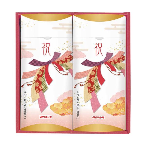 かつお節を花状に薄く削った、見た目も美しいかつお節パックの詰め合わせギフトです。■かつお花つや削りパック(2g×14)×2■箱サイズ:25.4×28.3×9【用途】引出物 結婚祝 出産祝 仏事 快気 新築 記念 贈答 お返し お祝い 香典返...