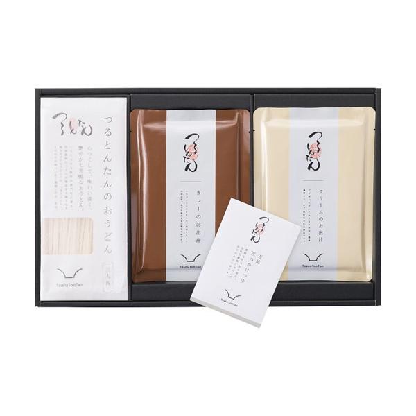 讃岐のうどんの製法を大阪文化と融合させ、1989年大阪宗右衛門町に誕生。「つるとんたん」には、お祝い事に欠かせないうどんを健康的にたくさん食べることができる健啖であることという意味が込められています。■乾麺270g(3人前)×1、かけつゆ(...