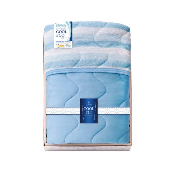 夏の寝苦しい夜には冷感素材で涼しく快適快眠。ヒンヤリ感にこだわったサラッと快適な快眠寝具です。■商品1300×1800mm 平地：ポリエステル100%(クールフィット)・パイル部：ポリエステル80%、綿20%・中綿：ポリエステル100%■箱...