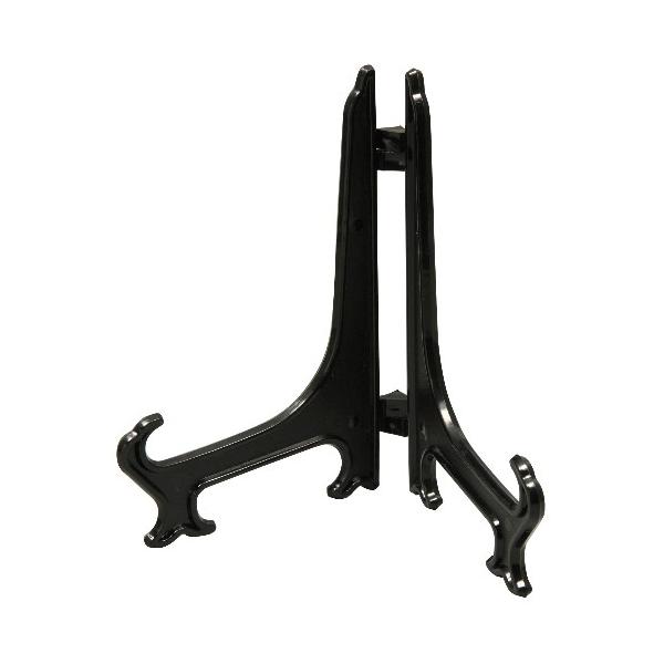 プラ製皿立て ミニサイズ お子様の図工作品のお皿の飾りつけなどに。 ■商品サイズ：92×125×15mm(折りたたんだ状態)