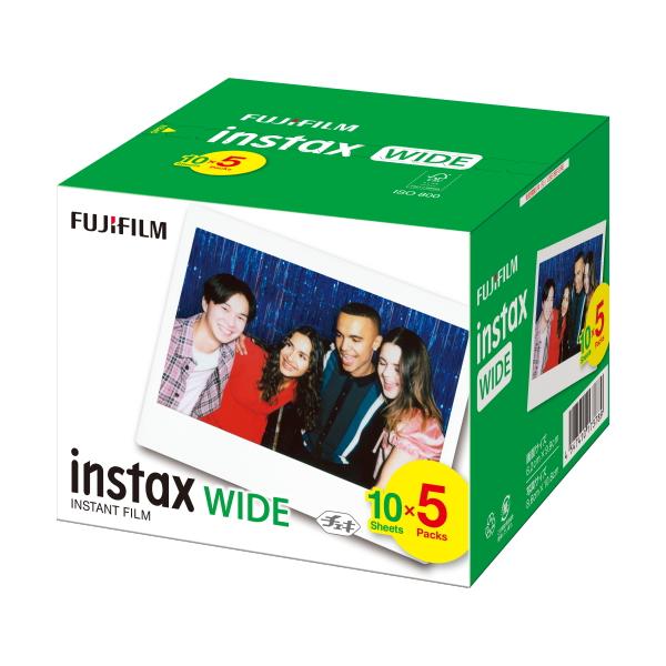 INSW5　FUJIFILM　instax ワイド100　ワイド200　210ワイド　ワイド500AF用フィルム 10枚撮り5本パックｘ2個  INS W5