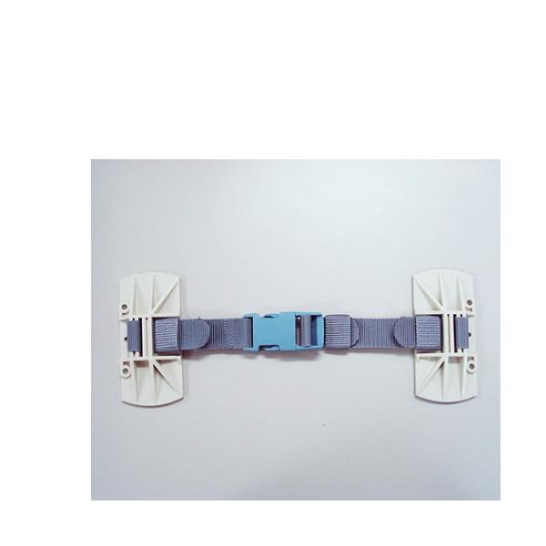 ●キャビネット、ロッカー等の転倒防止に使用できます。●強力接着テープ使用で穴あけ工事不要です。●対象物を動かさずに取付可能です。●バックルの着脱により、一時的な移動も容易にできます。●対象物1台に対し、2個使用。●本体寸法：W113×D27...