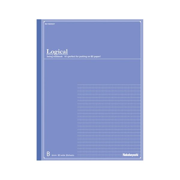 ●サイズ：B5ワイド・ヨコ198×タテ266×厚み3mm●本体重量：125g●表紙：コートボール紙●製本：糸綴じ背クロス製本●本文：上質紙・70g/m2・B罫（6mm）・35行・30枚