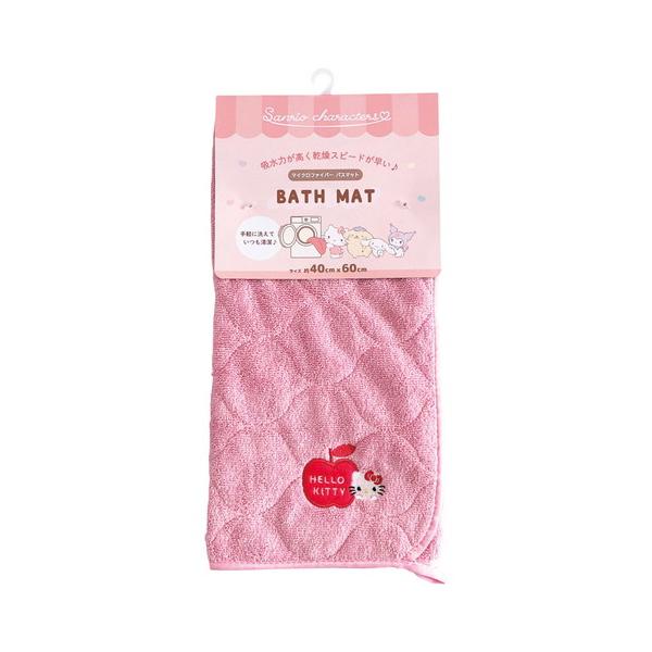 サンリオキャラクターズのワンポイントのアップリケがアクセントになっていて可愛らしいデザインの足ふきマットです。マイクロファイバーなので吸水速乾性に優れています。軽くてかさばらずお洗濯が簡単なので、こまめに洗濯でき衛生的です。さっと干せる吊り...