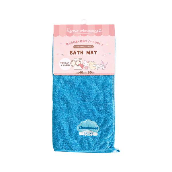 サンリオキャラクターズのワンポイントのアップリケがアクセントになっていて可愛らしいデザインの足ふきマットです。マイクロファイバーなので吸水速乾性に優れています。軽くてかさばらずお洗濯が簡単なので、こまめに洗濯でき衛生的です。さっと干せる吊り...