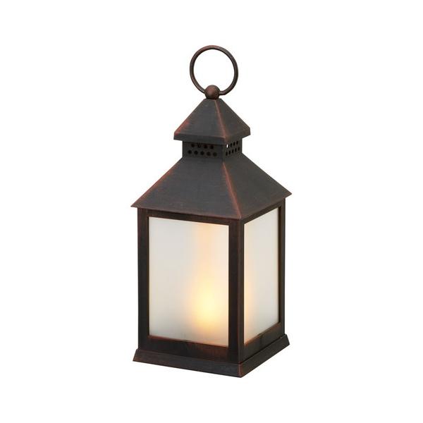 すりガラスの向こうでLEDが焚火の炎のように明るく揺らめくLEDランタン。手軽に非日常感を演出できるアイテムです。LEDなので小さなお子様やペットが触れても安心。置いても吊るしても使えるのは取っ手の付いたランタンならでは。プラスチック製だか...