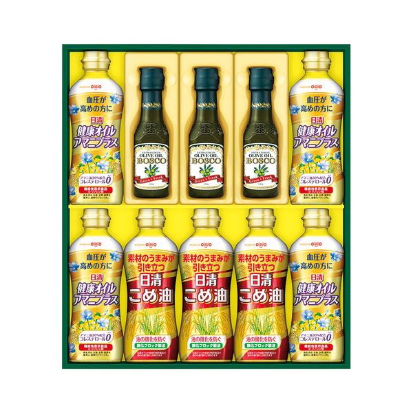 地中海の太陽と大地が育んだ新鮮な早摘みオリーブの実をそのまま搾った一番搾りのボスコエキストラバージンオリーブオイルと、人気のヘルシーオイルを詰合せました。■ボスコエキストラバージンオリーブオイル(140g)・こめ油(350g)×各3、健康オ...