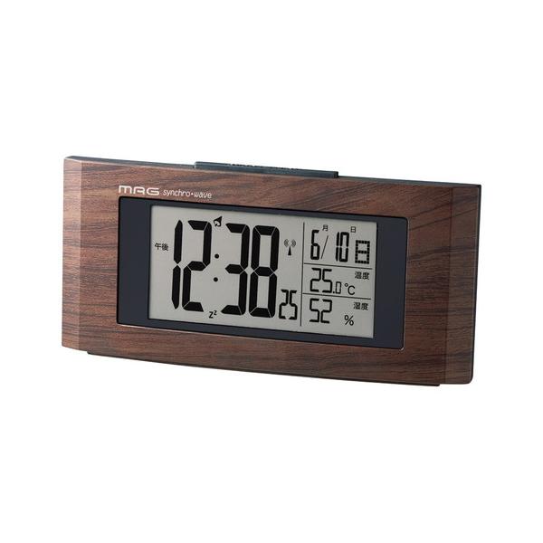 スリムでスタイリッシュな木目調のデザイン。○温度・湿度表示○カレンダー表示○アラーム○スヌーズ機能○ライト■本体(約39×145×69mm)×1■材質:ABS■箱サイズ:約50×155×80mm【用途】引出物 結婚祝 出産祝 仏事 快気 新...