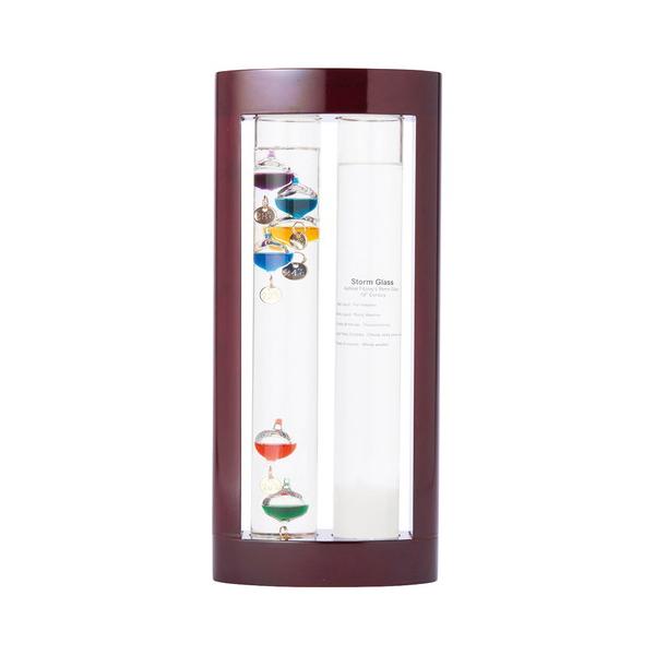 人気のガラスフロート温度計とストームグラスがセットになりました。温度、湿度、気圧といった気象条件による変化を楽しむことが出来るユニークなインテリアオブジェです。○測定範囲:18〜28℃■本体(約125×60×280mm)×1■材質:天然木・...
