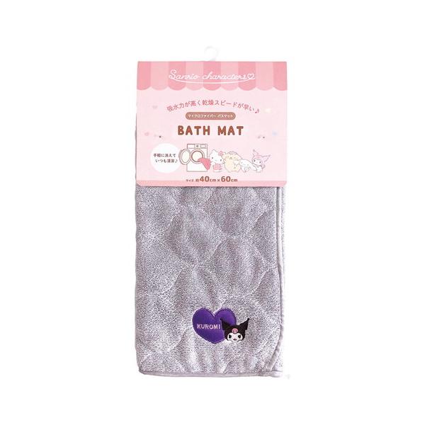 サンリオキャラクターズのワンポイントのアップリケがアクセントになっていて可愛らしいデザインの足ふきマットです。マイクロファイバーなので吸水速乾性に優れています。軽くてかさばらずお洗濯が簡単なので、こまめに洗濯でき衛生的です。さっと干せる吊り...