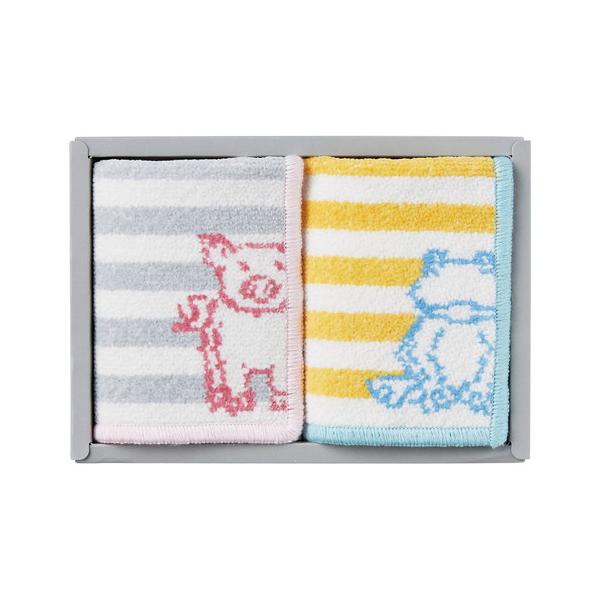 Grece（グレース）■ミニタオルハンカチ(約200×200mm)×2■材質:綿100%■箱サイズ:約130×178×25mm【用途】引出物 結婚祝 出産祝 仏事 快気 新築 記念 贈答 お返し お祝い 香典返し 法事 法要 引越し 新築祝...