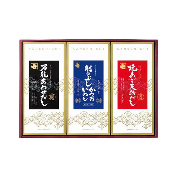 選りすぐりの国産原料を使用しただしパックと削り節のギフトです。お鍋に入れて煮出すだけで、お料理の基本である本格的なだしが、ご家庭で簡単に取れます。■万能あわせだし(8g)×14、焼あご天然だし(5g)×14、かつお削り節(2.5g)×8・い...