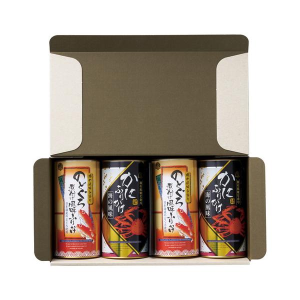 日本海で白身のトロといわれる「のどぐろ」と、極上の海の幸といわれる「かに」の風味を贅沢にふりかけにいたしました。アツアツのご飯にかけてぜひお召し上がり下さい。■かにふりかけ(50g)・のどぐろ煮付け風味ふりかけ(50g)×各20■箱サイズ:...