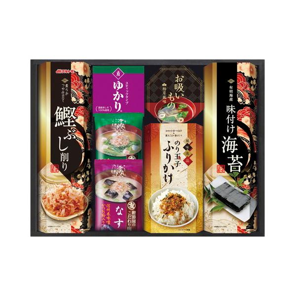 お湯を注ぐだけで出来たての美味しさを味わえる即席のお味噌汁や、毎日の食卓に嬉しい和の味を詰合せました。■マルトモ即席みそ汁(ほうれん草7.5g・なす7.4g)・マルトモ鰹節削り(2g×3)・三島食品スティックタイプゆかり・(1.7g×4)永...