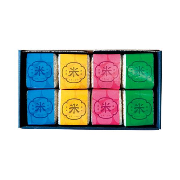 五つ星マイスターが厳選した「新潟県産コシヒカリ」をお届けします。■新潟県産コシヒカリ150g×8■箱サイズ:13.5×24×6cm【用途】引出物 結婚祝 出産祝 仏事 快気 新築 記念 贈答 お返し お祝い 香典返し 法事 法要 引越し 新...