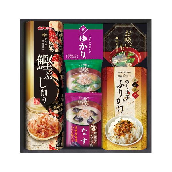 お湯を注ぐだけで出来たての美味しさを味わえる即席のお味噌汁や、毎日の食卓に嬉しい和の味を詰合せました。■マルトモ即席みそ汁(ほうれん草7.5g・なす7.4g)・鰹ぶし削り(2g×3)・三島食品スティックタイプゆかり(1.7g×4)・永谷園お...