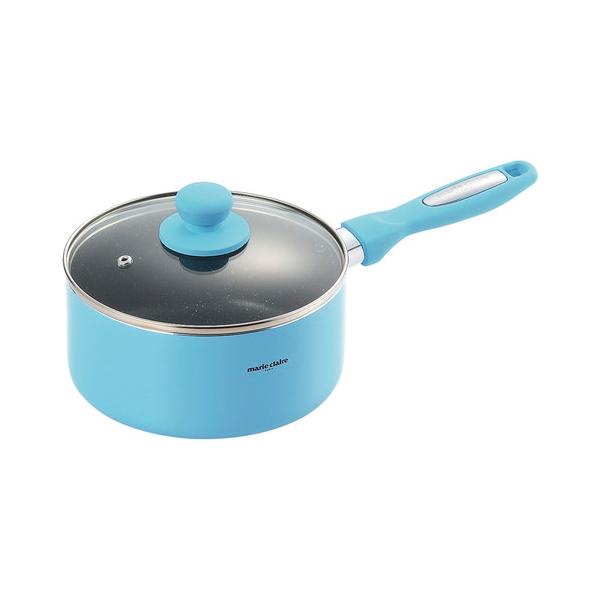 内面はマーブルフッ素樹脂加工でお手入れ簡単。アルミ製なので軽量で調理の負担になりにくい!ハンドル部はシリコン樹脂塗装なのですべりにくく手に馴染みます。■片手鍋:34×18.7×13.8cm(2L)×1■材質:本体:アルミニウム合金(内面マー...