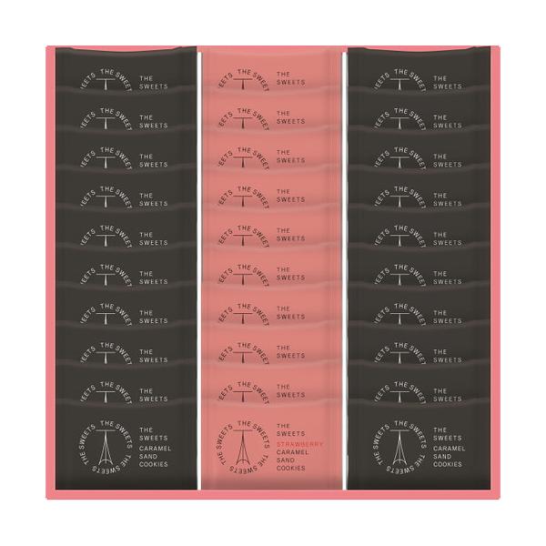 あまおう苺のフリーズドライを混ぜた濃厚なラングドシャ生地でキャラメルとチョコレートをサンドした苺キャラメルサンドとオリジナルフレーバーをセットにしました。■キャラメルサンド×30(オリジナル×20・苺×10)、あまおう苺57%使用(苺に占め...