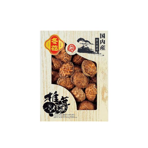 どんこ(冬茹)とは、カサが開く前に採取した肉厚の椎茸です。香信(こうしん)とは、カサの肉が薄く、ちらし寿司などスライスして使用するのに適しております。■国内産原木栽培どんこ椎茸120g■箱340×260×45mm【用途】引出物 結婚祝 出産...