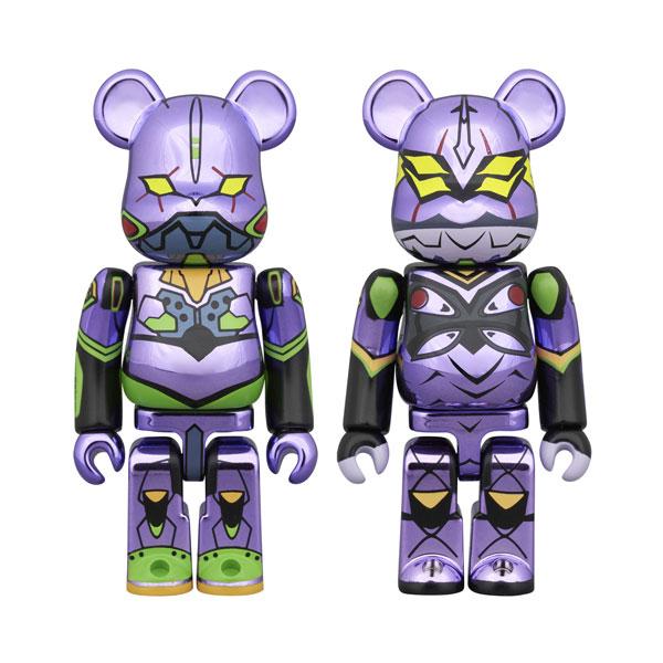 【発売日：2026年09月30日】BE＠RBRICK ベアブリック エヴァンゲリオン 初号機(新塗装メッキ版)＆エヴァンゲリオン 第13号機(新塗装メッキ版) 2PCS SET メディコム・トイ ■発売予定：2026年9月予定(発売は遅れる...