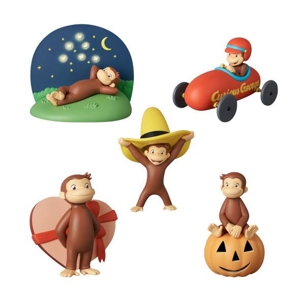 【発売日：2026年10月31日】送料無料◆UDF ウルトラディテールフィギュア No.952〜956 Curious George おさるのジョージ 5種セット (w/ Hat、w/ Cart、Lie Sprawled、w/ Heart、...