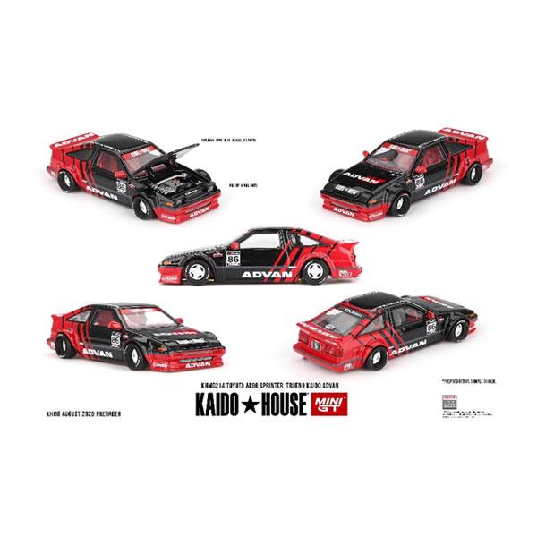 【発売日：2026年02月28日】MINI-GT 1/64 Toyota AE86 スプリンタートレノ Kaido ADVAN (右ハンドル) ミニカー KHMG214 ■発売予定：入荷日未定(発売は遅れる可能性が御座います。)★発売の長期...
