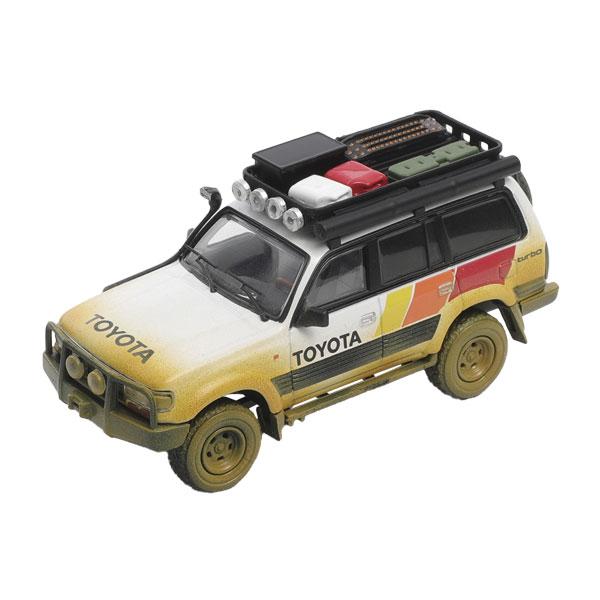 【発売日：2026年05月31日】ゲインコーププロダクツ 1/64 ランドクルーザー LC80 - Retrofit version - LHD ホワイト/マッドカラー ミニカー KS014-615 ■発売予定：入荷日未定(発売は遅れる可能...