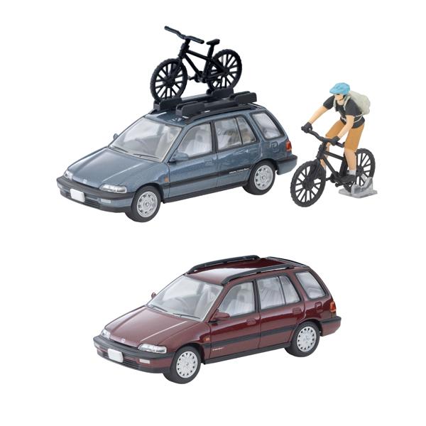 【発売日：2026年06月30日】送料無料◆トミカリミテッドヴィンテージNEO ホンダ シビックシャトル 2種セット (LV-N297b 56i (赤)/LV-N297c RT X (青)) 90年式 1/64 ミニカー トミーテック 33...