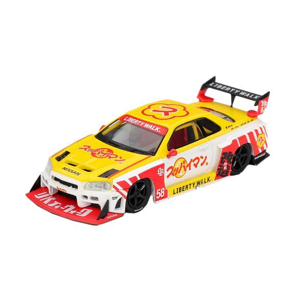 【発売日：2026年06月30日】MINI-GT 1/64 Nissan LB-ER34 Super Silhouette スッパイマン 沖縄 (右ハンドル) ミニカー MGT01204-R ■発売予定：入荷日未定(発売は遅れる可能性が御座...