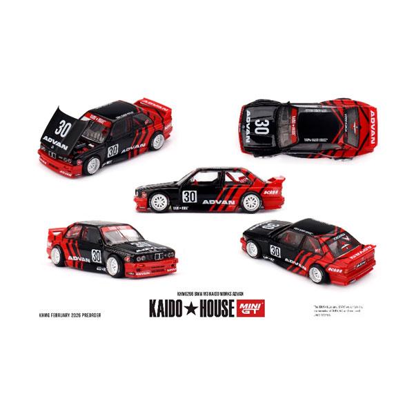 【発売日：2026年06月30日】MINI-GT 1/64 BMW M3 Kaido Works ADVAN (左ハンドル) ミニカー KHMG266 ■発売予定：入荷日未定(発売は遅れる可能性が御座います。)2026年6月発売予定ですが、...