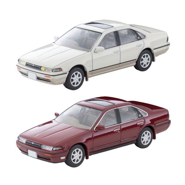 【発売日：2026年07月31日】送料無料◆トミカリミテッドヴィンテージNEO 日産 セフィーロ タウンライド 2種セット (LV-N319c  SV (白/ベージュ)/N (ワインレッド)) 91年式 1/64 ミニカー トミーテック 3...