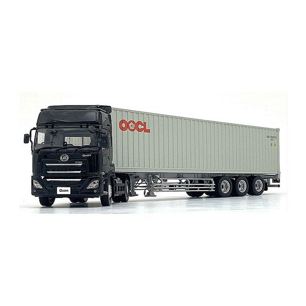 【発売日：2026年05月31日】送料無料◆京商 KYOSHOオリジナル 1/43 UD クオンGK 日本トレクス コンテナ セミトレーラー (ブラック/OOCLコンテナ) ミニカー KS03939A ■発売予定：入荷日未定(発売は遅れる可...