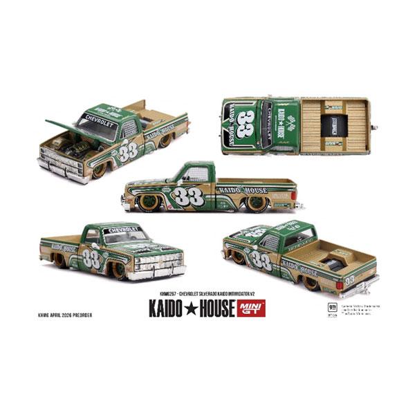 【発売日：2026年09月30日】MINI-GT 1/64 シボレー シルバラード KAIDO Intimidator V2 (左ハンドル) ミニカー KHMG267 ■発売予定：入荷日未定(発売は遅れる可能性が御座います。)2026年9月...