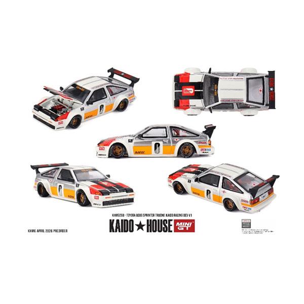 【発売日：2026年09月30日】MINI-GT 1/64 Toyota AE86 スプリンタートレノ Kaido Racing Dev V1 (右ハンドル) ミニカー KHMG268 ■発売予定：入荷日未定(発売は遅れる可能性が御座います...