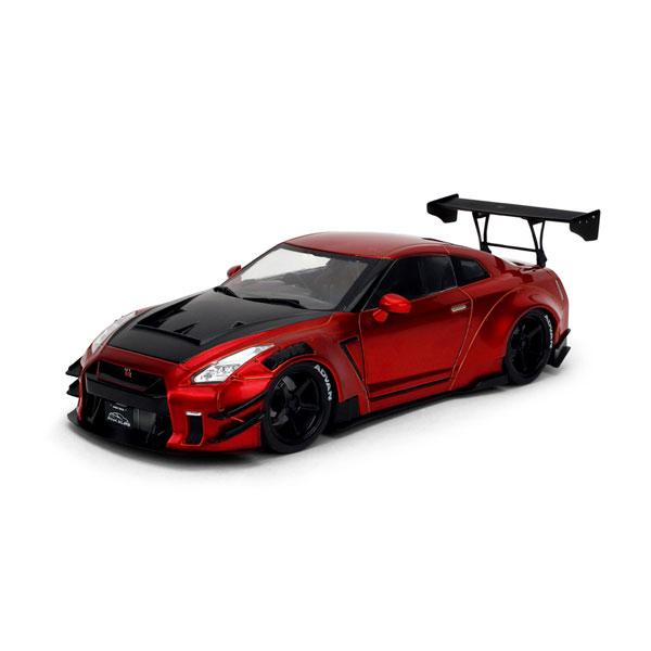 【発売日：2026年06月30日】送料無料◆Jada Toys 1/18 PINK SLIPシリーズ ニッサン GT-R (R35) LIBERTY WALK レッドメタリック ダイキャストモデル ミニカー JADA36465 ■発売予定：...