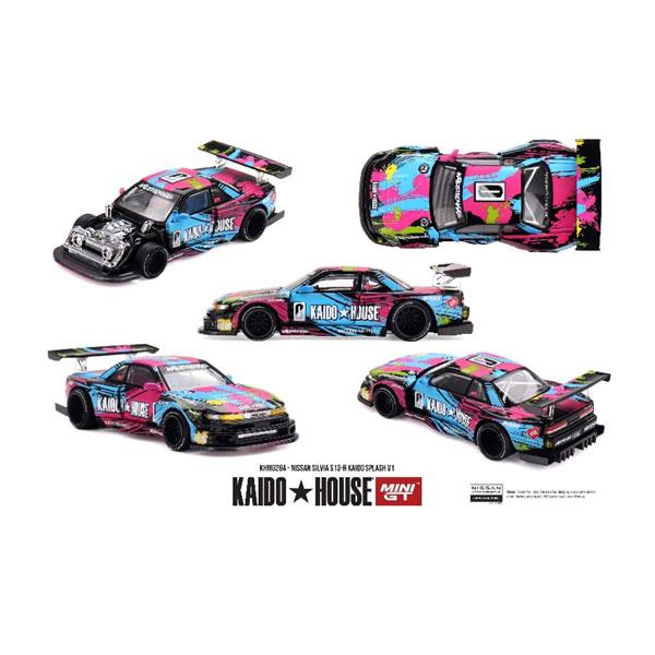 【発売日：2026年09月30日】MINI GT 1/64 Nissan シルビア S13-R Kaido Splash V1 (右ハンドル) ミニカー KHMG284 ■発売予定：入荷日未定2026年9月発売予定ですが、発売が大幅に変更と...
