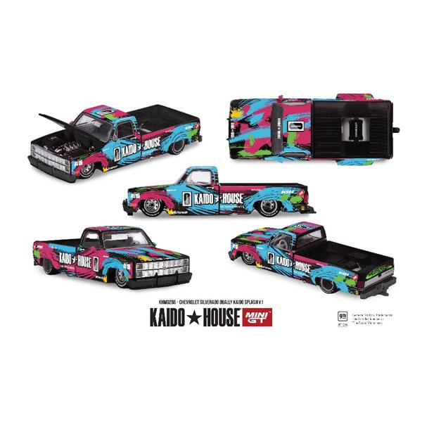 【発売日：2026年09月30日】MINI GT 1/64 シボレー シルバラード デューリー Kaido Splash V1 (左ハンドル) ミニカー KHMG285 ■発売予定：入荷日未定2026年9月発売予定ですが、発売が大幅に変更と...