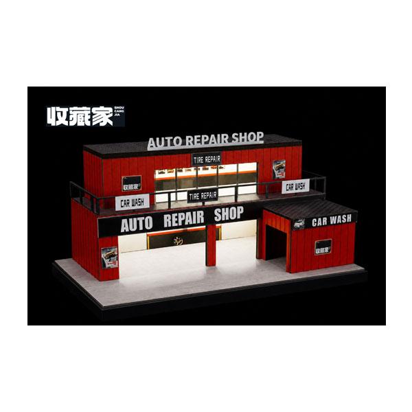 【発売日：2026年08月31日】送料無料◆収蔵家 SCJ82055 1/64 自動車整備工場 (コンテナ型) ライト付 ジオラマ ■発売予定：入荷日未定(発売は遅れる可能性が御座います。)★発売の長期延期が見込まれる、または発売時期が遠い...