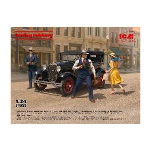 【発売日：2026年11月30日】送料無料◆ICM 1/24 フォード・モデルA w/ギャングフィギュア プラモデル 24055 ■発売予定：2026年11月予定(発売は遅れる可能性が御座います。)★発売の長期延期が見込まれる、または発売時...